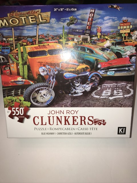 John Roy Clunkers 550 PC Puzzle Junkyard Neon Signs Route 66 Kamin for ...