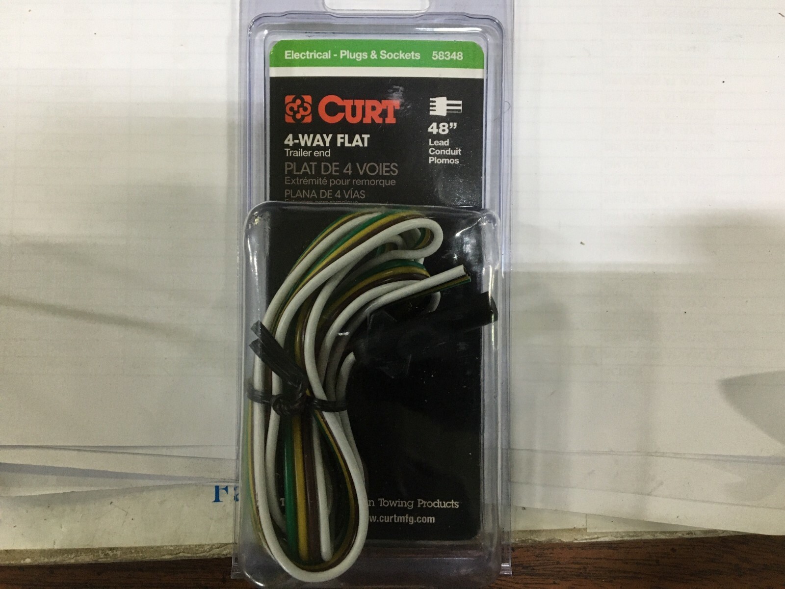 48" 4 WAY Trailer Connector Kit Curt Manufacturing 58348 | eBay