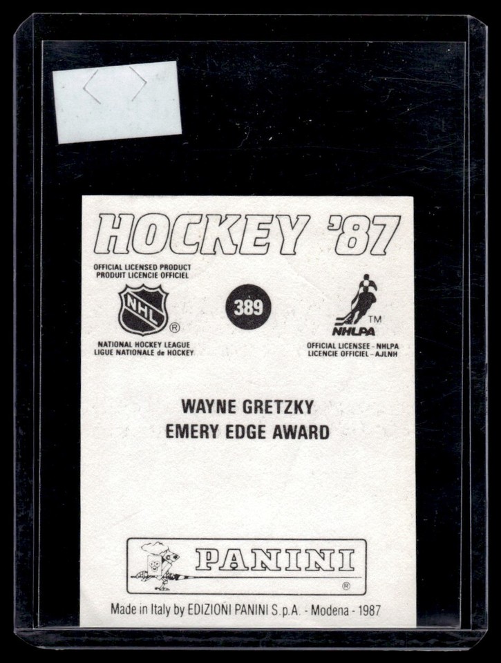 1987-88 Panini Stickers Wayne Gretzky Edmonton Oilers #389 | eBay