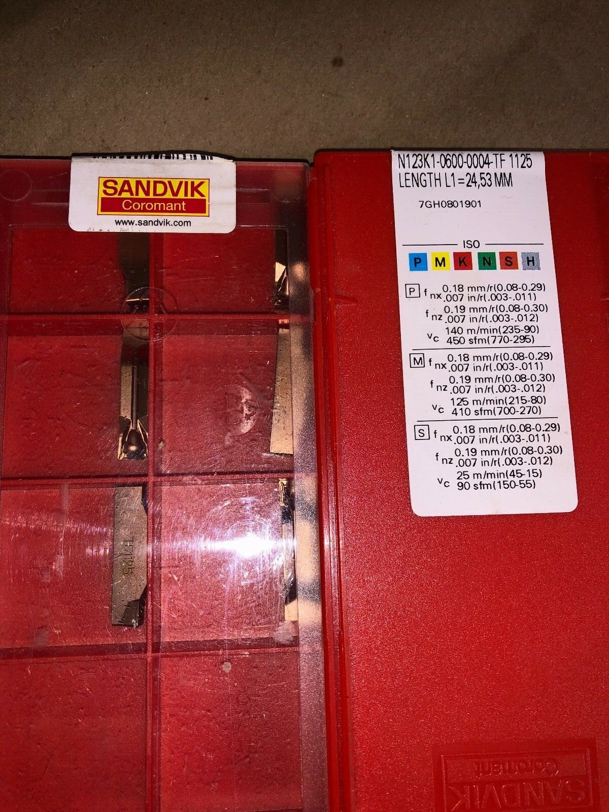 Sandvik+Carbide+Inserts+N123k1-0600-0004+TF+1125 for sale online | eBay