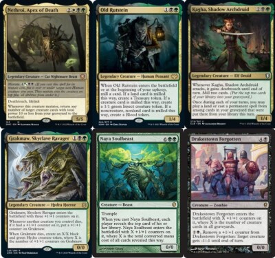 MTG Commander EDH Deck Nethroi, Apex of Death 100 Cards Custom Deck ...