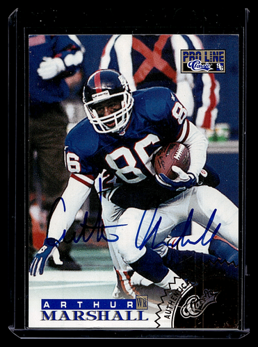 1996 PRO LINE AUTOGRAPHS GOLD #40 ARTHUR MARSHALL CLASSIC #ED /250 NY ...