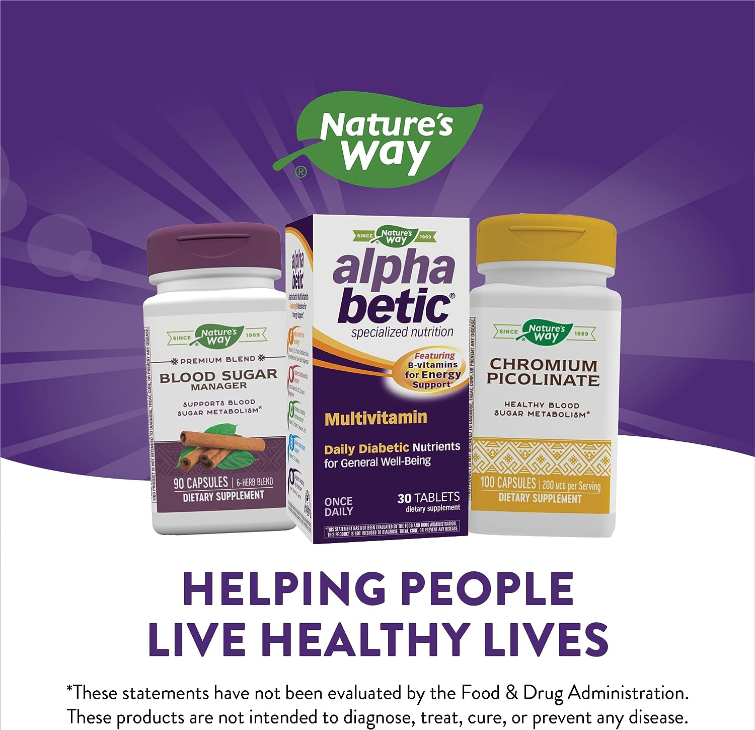 Nature's Way alpha betic, Diabetic Multivitamin for Daily Nutritional ...