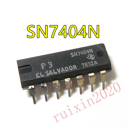 SN7404 INTEGRATED CIRCUIT - HEX INVERTER 14-DIP SN7404N#R2020 | eBay