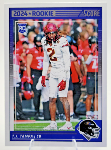2024 Panini Score T.J. Tampa Rookie Card RC #397 Baltimore Ravens NFL ...