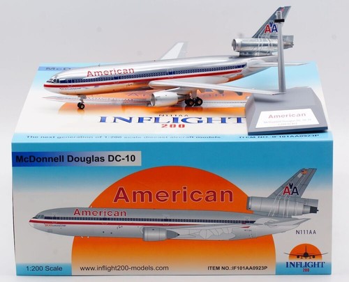 Inflight IF101AA0923P American Airlines DC-10-10 N111AA Diecast 1/200 ...