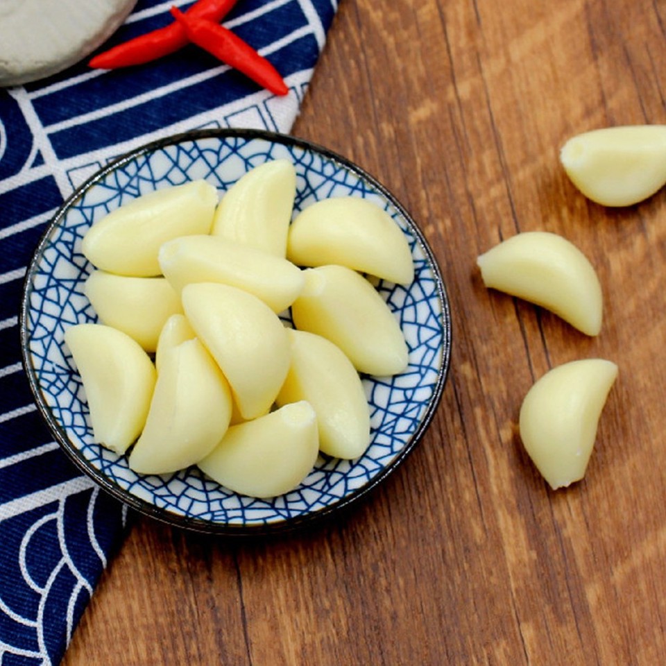 30 pcs Simulated Garlic Cloves Fake Vegetables Realistic Garlic Cloves ...