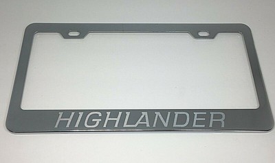 Toyota Highlander Logo Name Laser Etched License Plate Frame Official ...