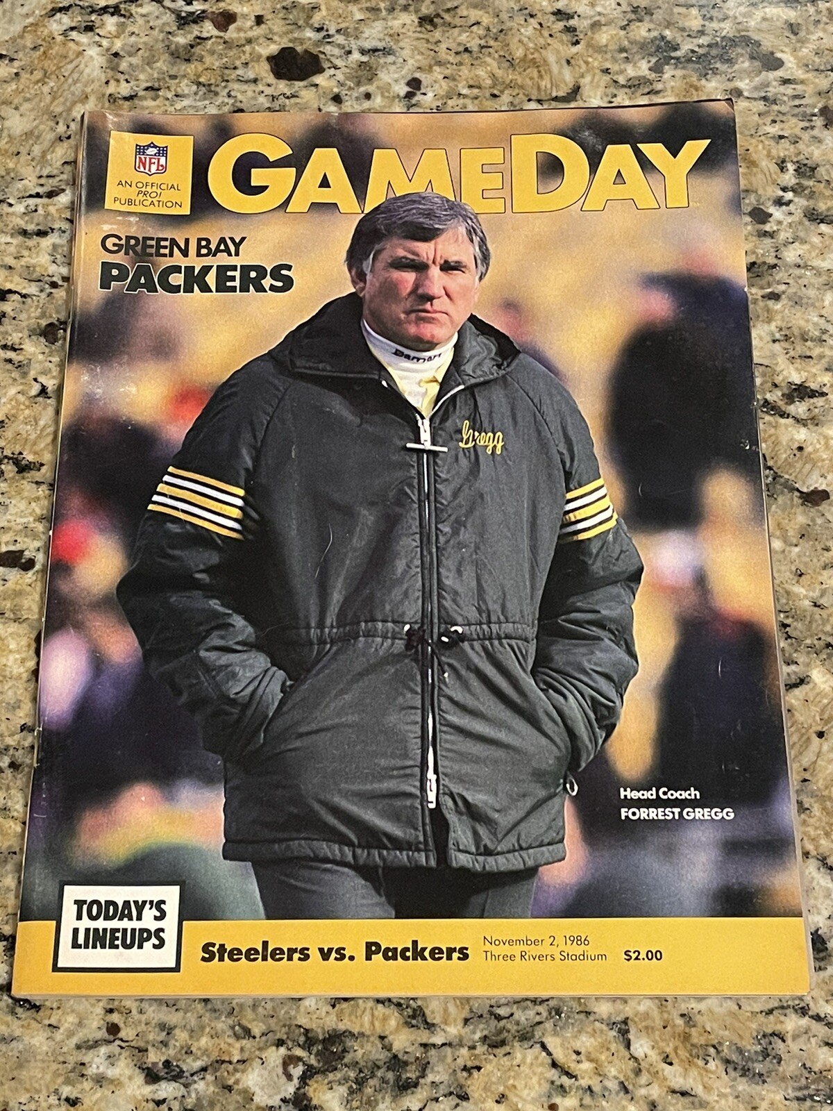 1986 GREEN BAY PACKERS @ PITTSBURGH STEELERS OFFICIAL NFL GAMEDAY ...