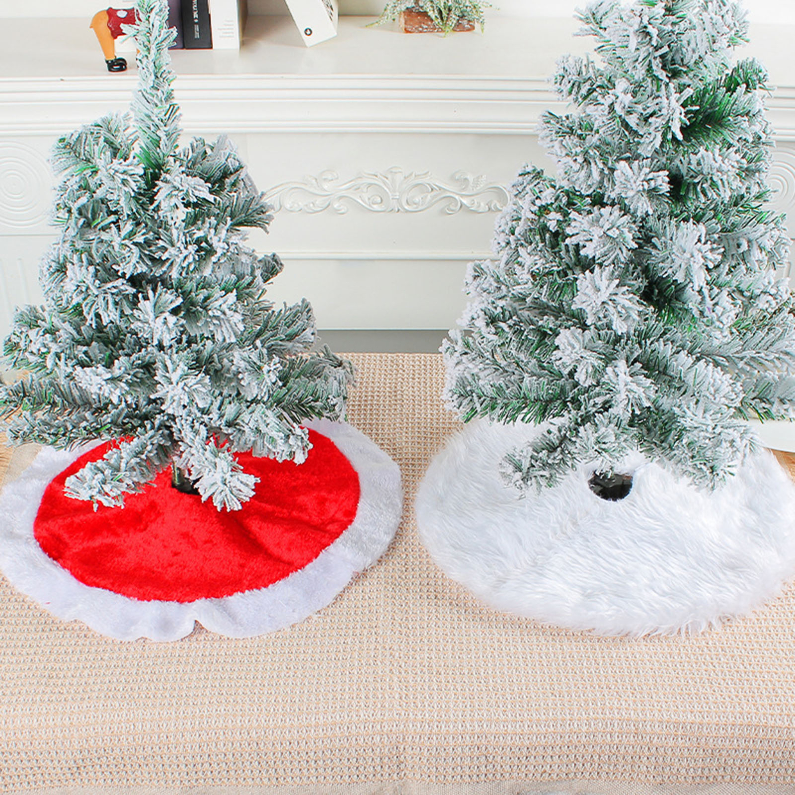 Festive Christmas Tree Skirt Party Accessories Super Soft Mini Classic ...