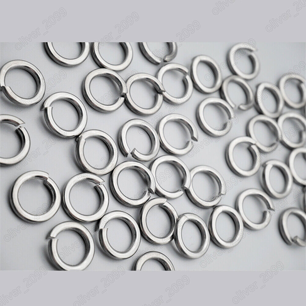 Titanium GR2 Helical Spring Lock Washers M2 M2.5 M3 M4 M5 M6 M8 M10 M12 ...
