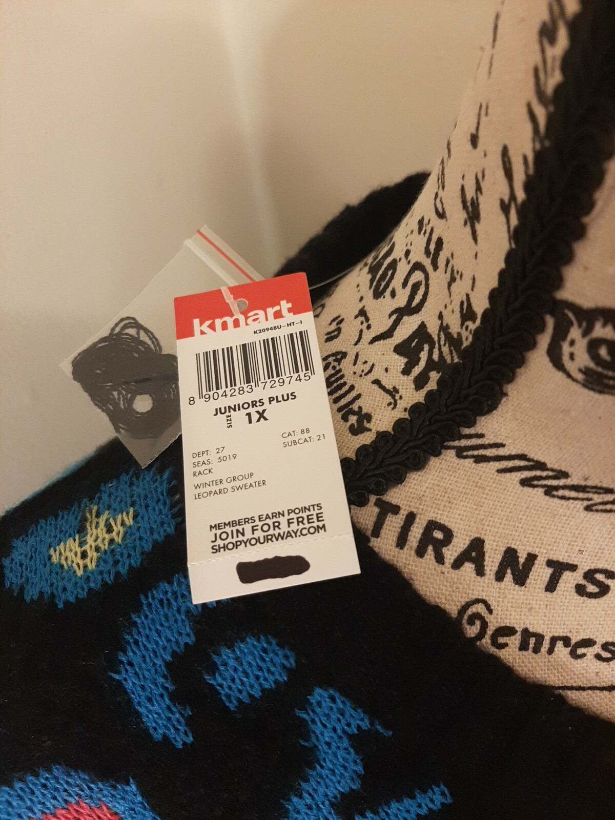 Joe Boxer Womens Plus High Low Long Sleeve Pullover Sweater Leopard ...