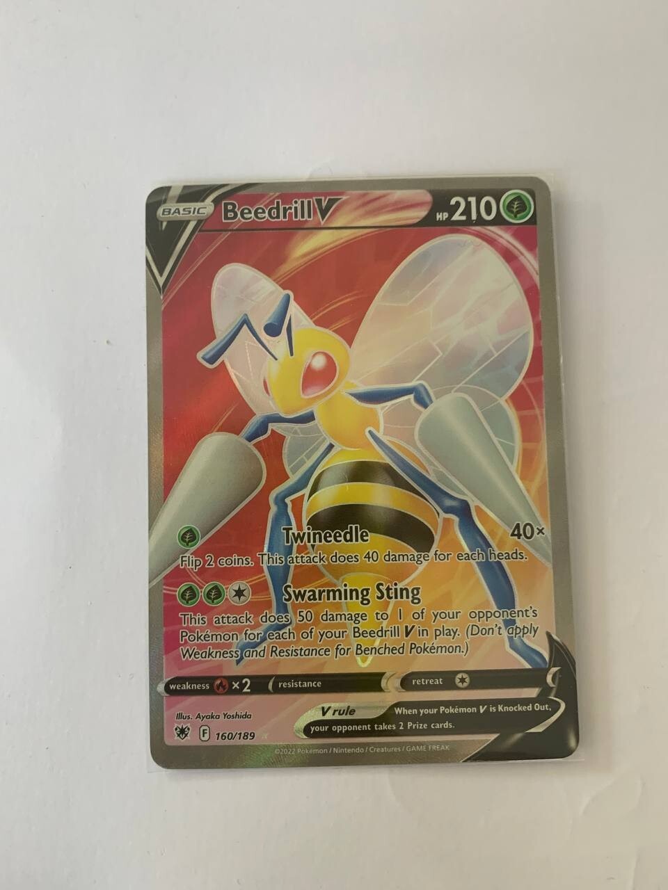 pokemon card single beedrill v full art astral radiance | eBay