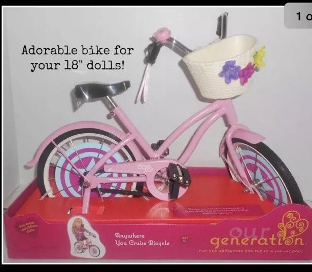 Our Generation Bike Bicycle for 18 Inch Dolls or American Girl Doll ...