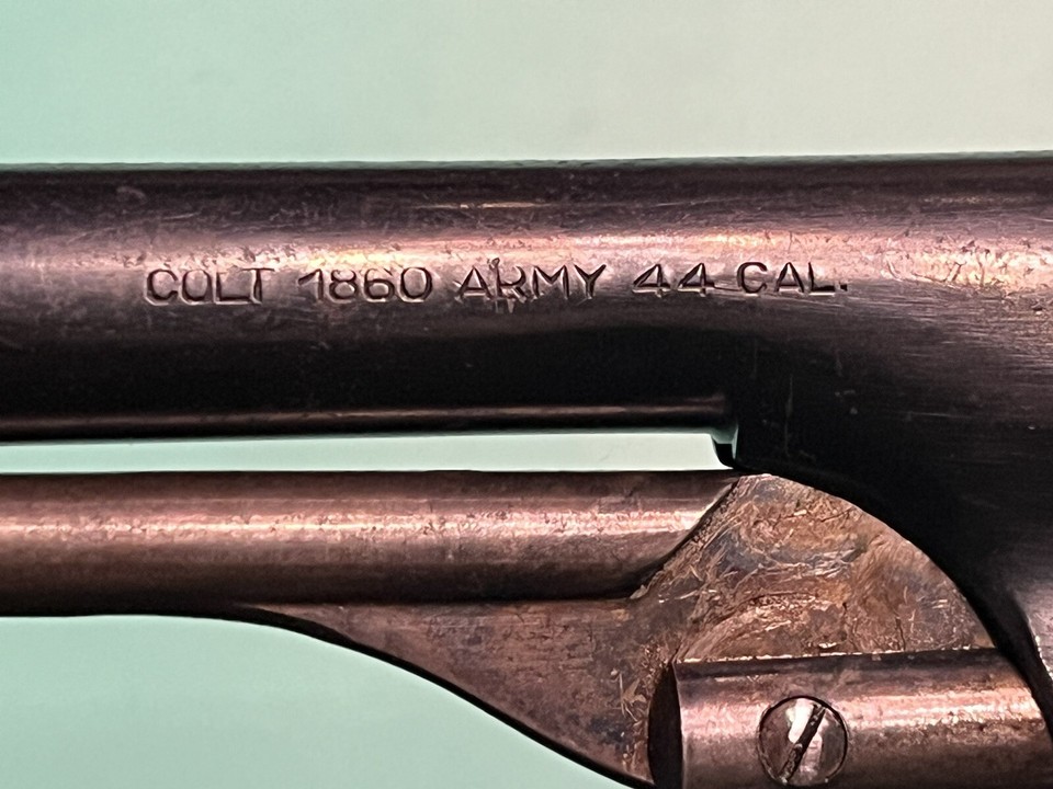 USED DIXIE GUN WORKS 1860 ARMY 8” BARREL & LEVER BLUED .44 CALIBER BP ...