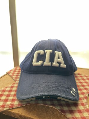 CIA Cap Hat Adult Adjustable Blue 100% Acrylic Preowned | eBay