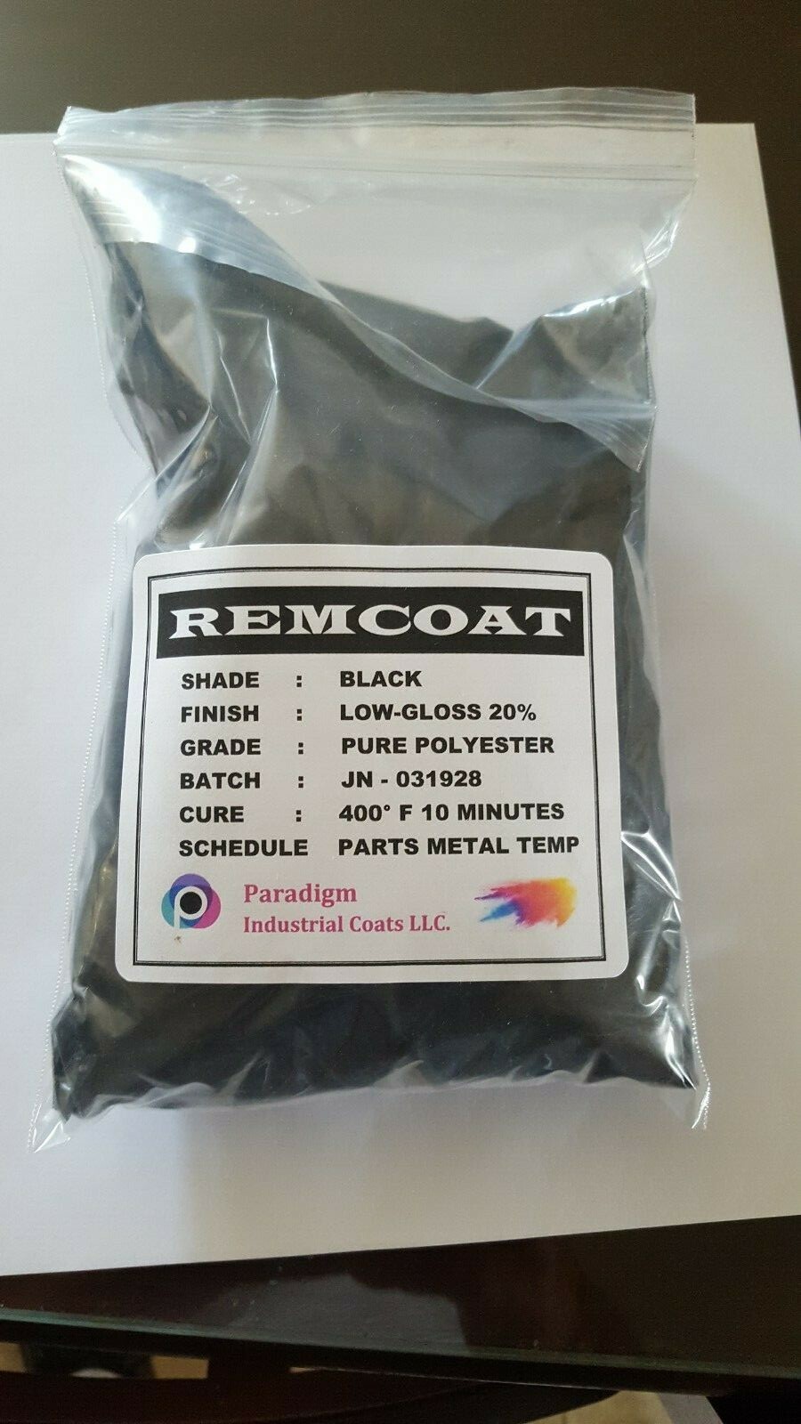 Black Low Gloss Matte Powder Coating Powder By Remcoat 20 Lb 20% Gloss ...