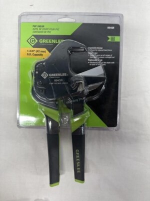 Greenlee 864QR 1-5/8" O.D. apacity Quick Release Ratcheting PVC Cutter ...