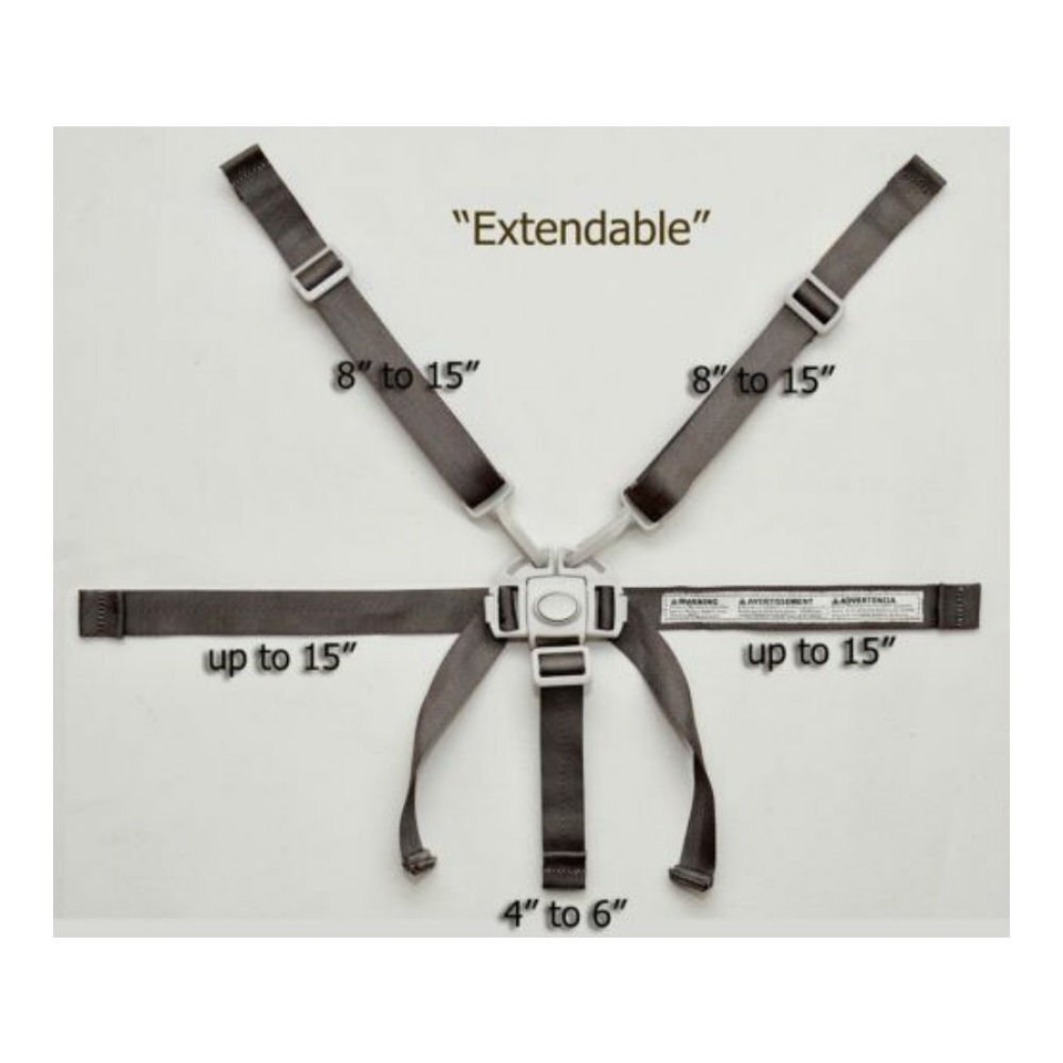 High Chair Straps, Replacement Hight Quality 5 Point Harness for Graco ...