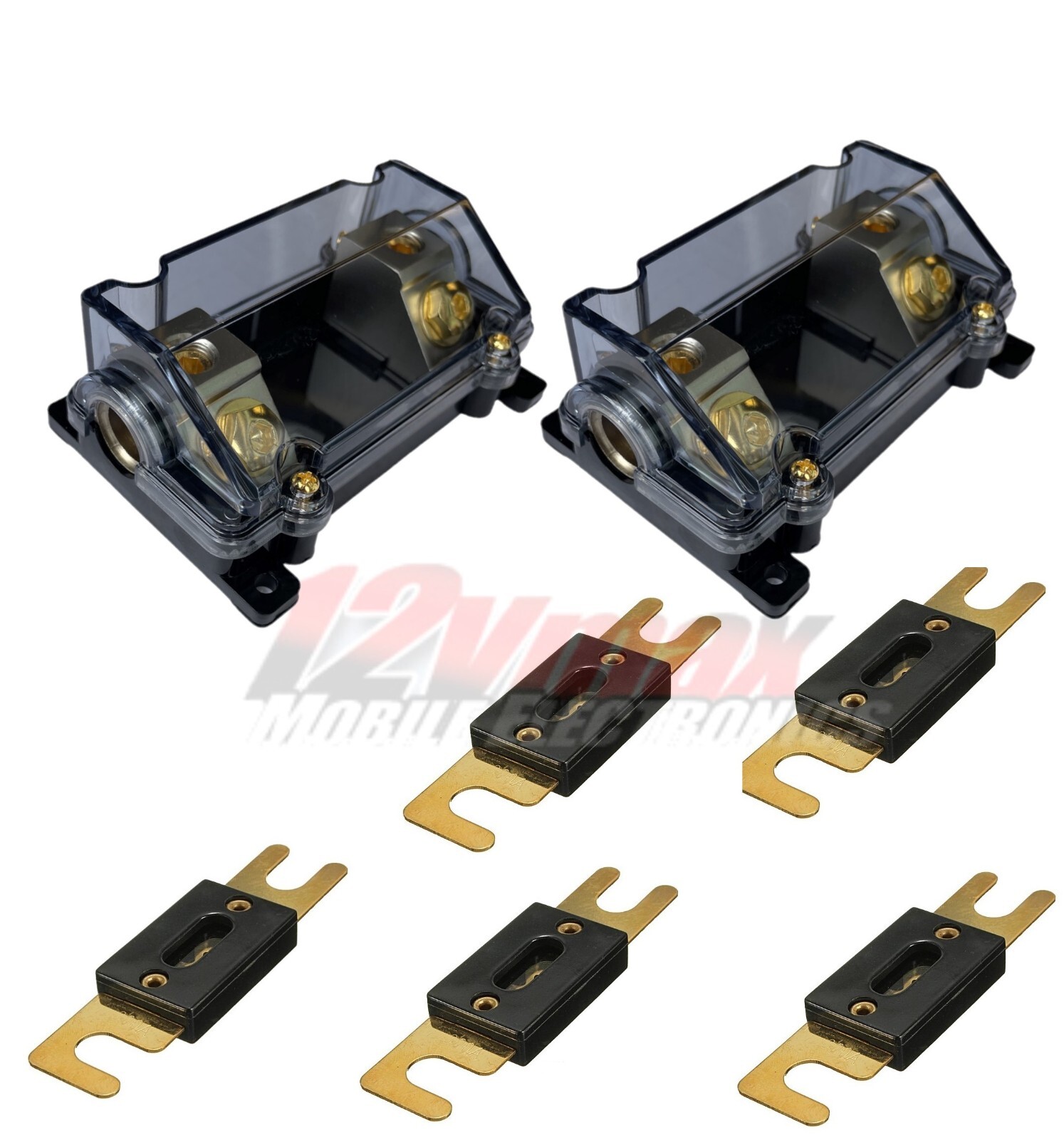 Car Audio Fuse Holder 1/0 Gauge ANL Fuses - Select Size 100 Amp ...