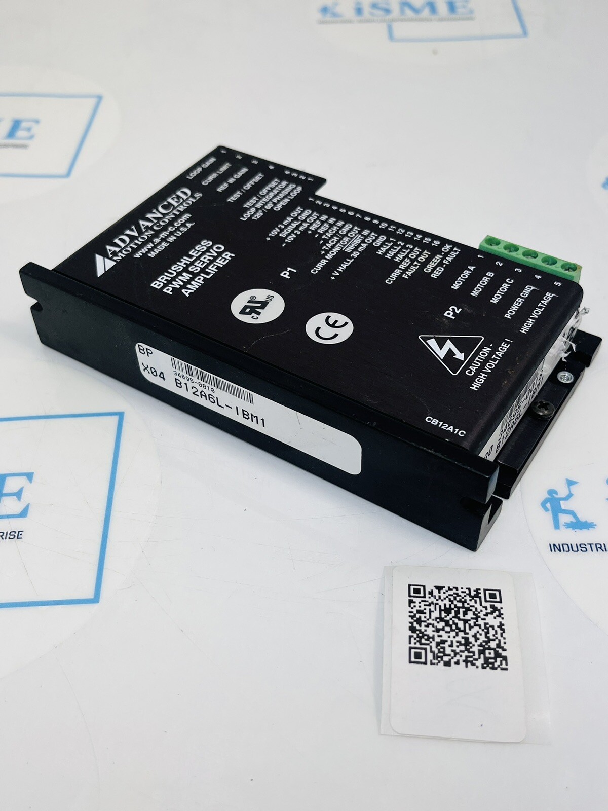 Advanced Motion Controls BPR X04 B12A6L-IBM1 Brushless PWM Servo ...