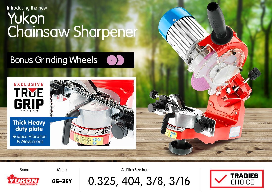 New ALLOY BENCH MOUNT ELECTRIC CHAINSAW SHARPENER CHAIN SAW GRINDER ...