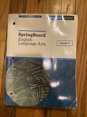 SpringBoard English Language Arts Student Edition Grade 9 c 201 | eBay