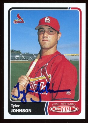 2003 Topps Total TYLER JOHNSON Signed Card autograph AUTO cardinals rc ...