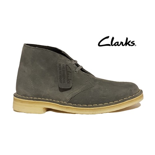 NEW CLARKS ORIGINALS DESERT BOOTS GREY BLUE PINK SUEDE LEATHER LADIES ...