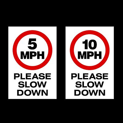 Speed Restriction Signs - 3mm Metal Sign - 3 Sizes | eBay