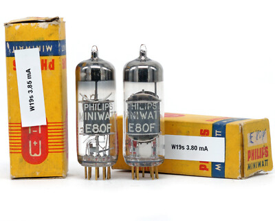 MATCHED PAIR E80F/6084 PHILIPS SQ NOS HOLLAND Tube Valvola Valve 진공관 真空管 电子管 | eBay