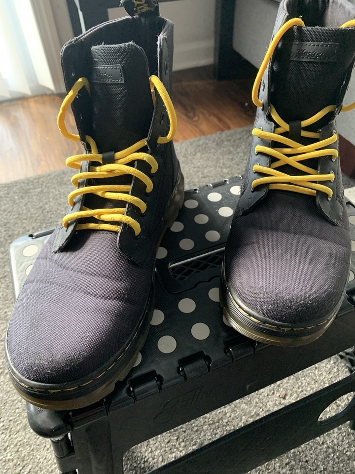 DOC MARTENS COMBS POLY CASUAL BOOTS, BLACK, RUBBERY, SIZE 9 US M/8 UK ...