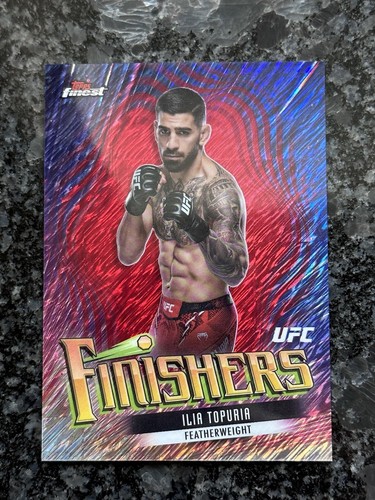 2024 Topps Finest UFC Ilia Topuria Red Shimmer Finishers Insert No. Fin ...