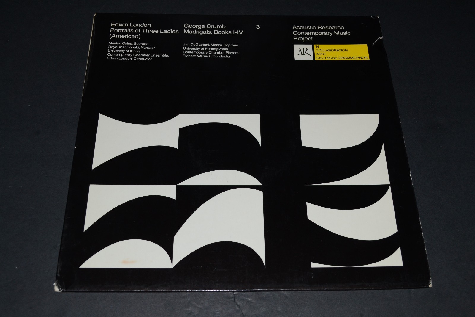 Edwin London~Portraits of Three Ladies~George Crumb~Madrigals, Books I ...