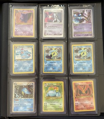 Vintage Pokemon TCG Binder Collection 1st Edition Gengar Great ...