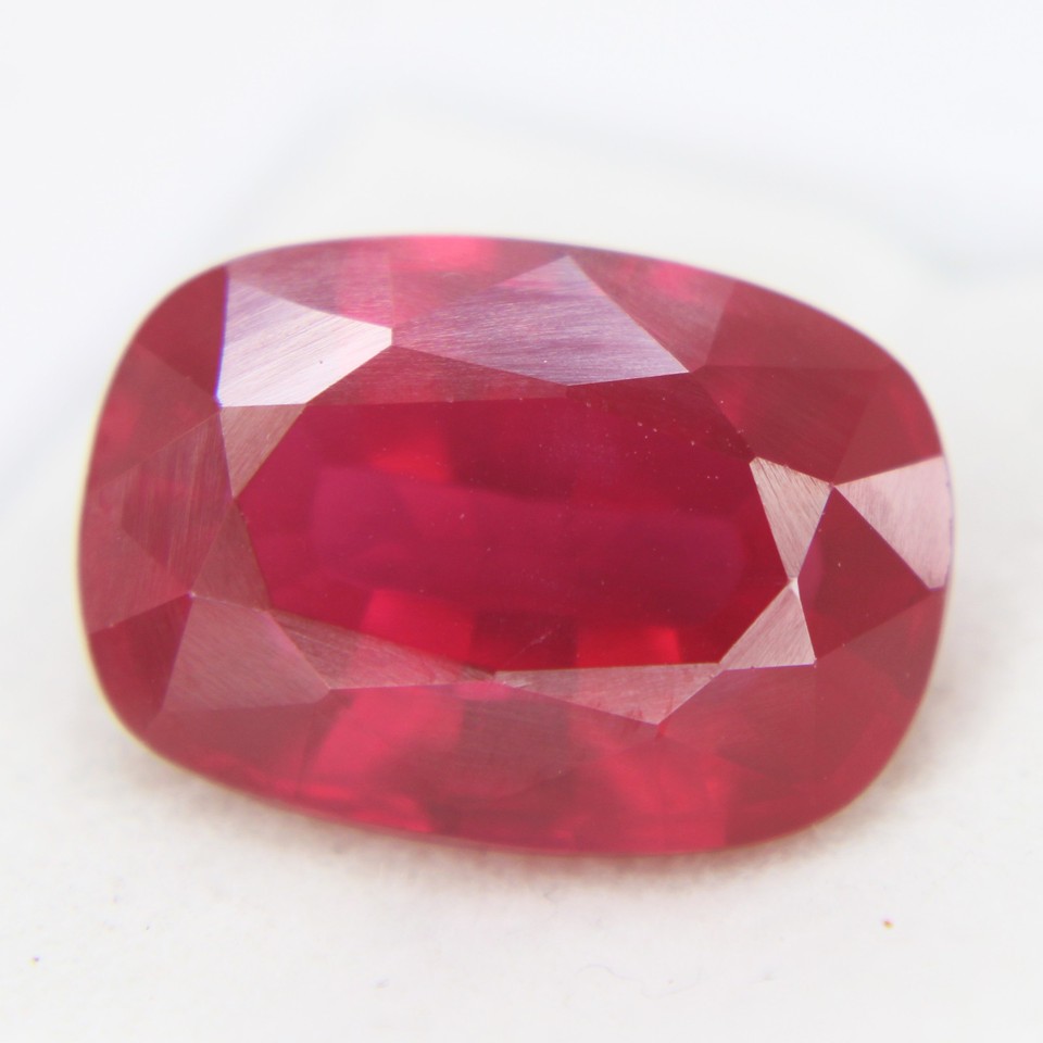 12.20 Ct Natural Ruby Red Eye-Clean Cushion Shape Loose Gemstones ...