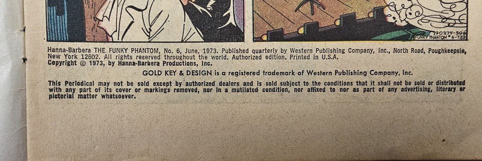 1973 Hanna-Barbera The Funky Phantom Gold Key Comic Book Ghost ...