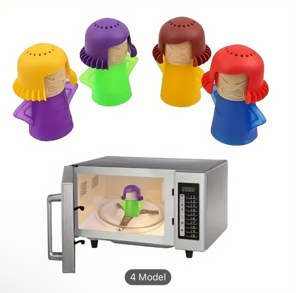 Hot Mama Oven Microwave Steam Cleaner Easy Cleans Angry Mama With Water ...