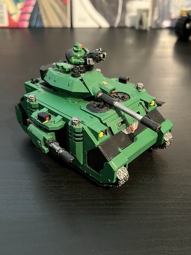 Warhammer 40k Space Marines Predator Destructor Salamanders Painted ...
