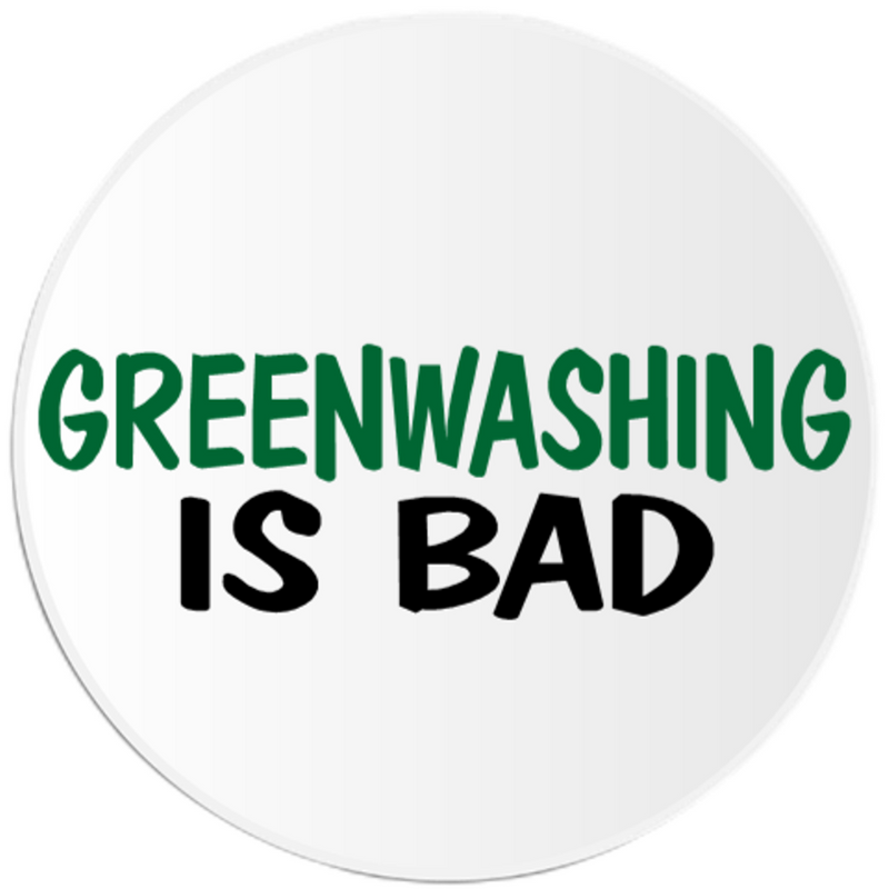 Greenwashing Is Bad - Circle Sticker Decal 3 Inch | eBay