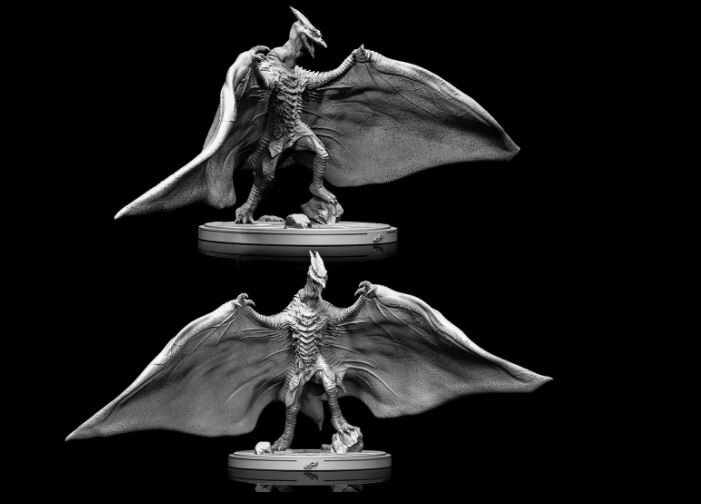 Rodan Pterodactyl Godzilla kaiju 5.1 inch length cinema Models Kits DIY ...