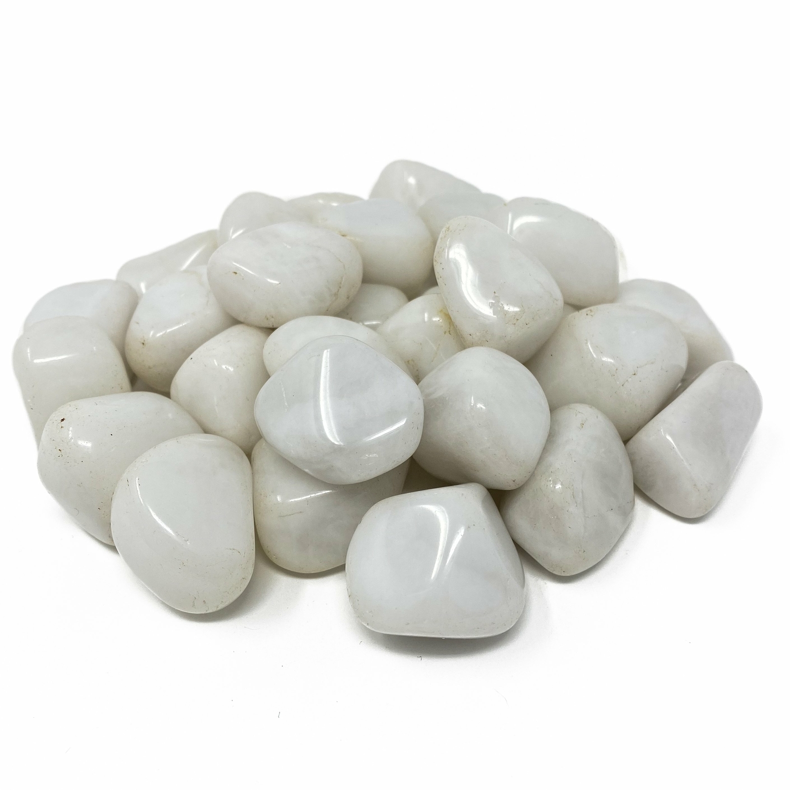 (1) Snow Quartz Tumbled Crystal Specimen with Description Card | eBay