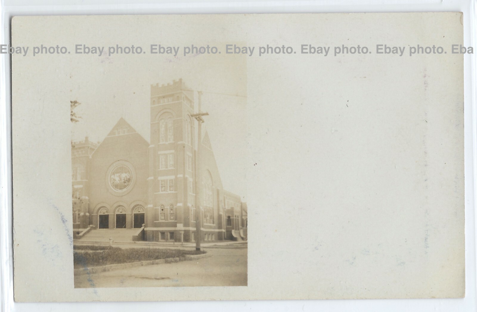Methodist Church, Caney, Kansas; history, photo postcard RPPC % | eBay