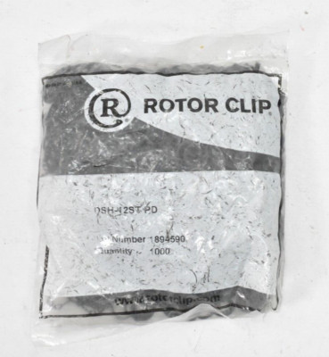 Rotor Clip DSH-12ST-PD Snap External Retaining Rings 1000 Pack Black ...