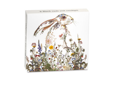 Wild Press - Wildflower Hare 8 Mini Notecards Wallet | eBay UK