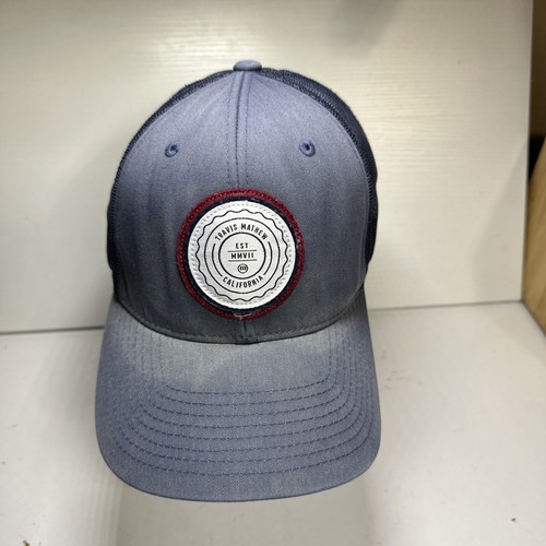 Travis Mathew Hat Snapback Cap Mens Blue Mesh Back Outdoor Golfing ...
