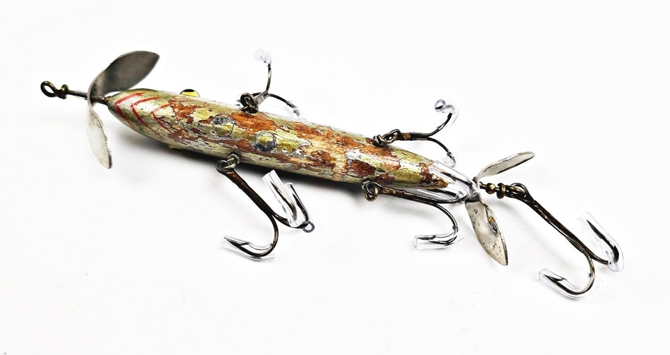 Early Pflueger 474 Wizard Underwater Minnow Lure c 1904 Greenback ...