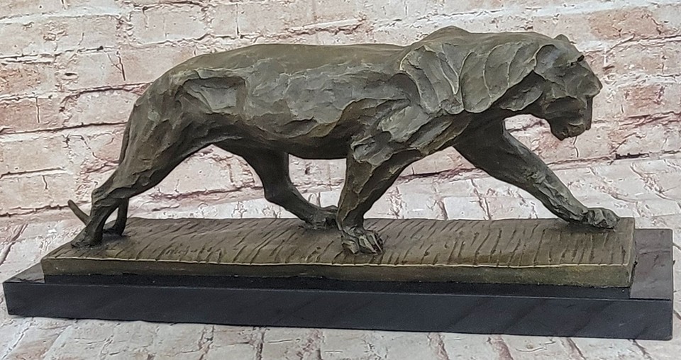 Rembrandt Bugatti Art Deco Leopards Bronze Sculpture Cubism Panthers ...