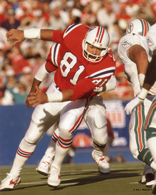 RUSS FRANCIS 1989 NEW ENGLAND PATRIOTS 8X10 PHOTO | eBay