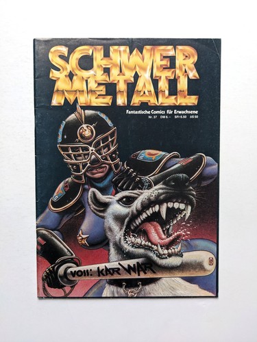 Schwermetall #37 1983 German Alain Voss Moebius Heavy Metal Hurlant ...
